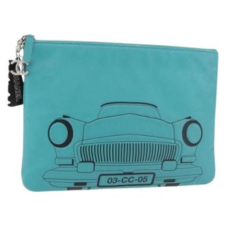 Chanel Pre-owned Vintage Clutch Bag - Femme - Pre-owned - Bleu - Taille: ONE Size