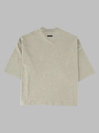 Fear of God Logo-Print Cotton T-Shirt - Gray