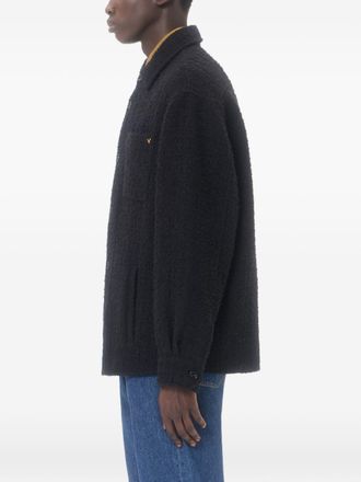 Valentino Tweed with VGold Logo Jacket - Black