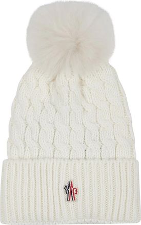 Moncler Caps & Mützen - Tricot Beanie White - Gr. ONE SIZE - in Weiß - für Damen