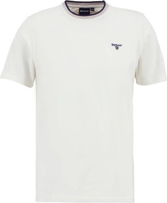 Barbour Homme, Tops, Blanc, Taille: S Cornsay Tailored T-Shirt
