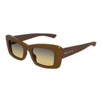 Alexander McQueen Am0526S Sonnenbrille - - Accessories - Damen - Braun - 50 MM