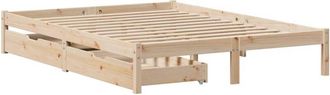 vidaXL Massivholzbett ohne Matratze 120x200 cm Kiefernholz vidaXL