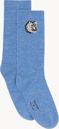 Kujten Chaussettes cachemire jacquard - Chaussettes Doggy