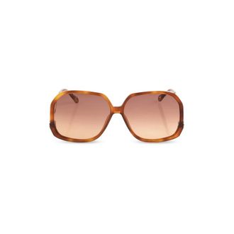 Chlo&eacute; Geometrische Sonnenbrille - - Accessories - Damen - Orange - ONE SIZE