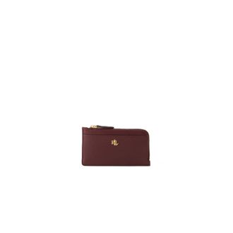 Ralph Lauren Kompaktes Leder-Portemonnaie - - Accessories - Damen - Rot - ONE SIZE