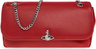 Vivienne Westwood Sac port&eacute; &eacute;paule logo - Femme - Sacs - Rouge - Taille: ONE Size