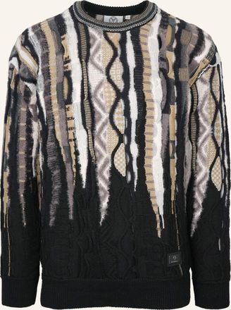 Carlo Colucci Carlo Colucci Oversize Fluffy Pullover - 3d Knit Frigeri schwarz