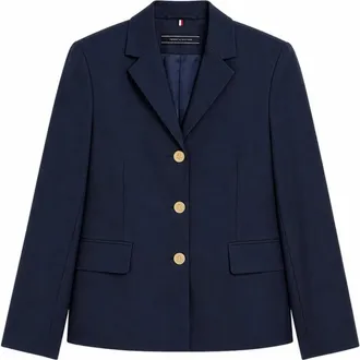 Tommy Hilfiger Femme, Vestes, Bleu, Taille: 38 FR Blazer Slim-fit