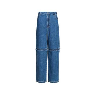 Tibi Jeans sous genou amovible en coton