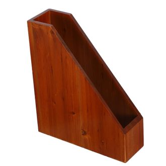 Valiclud Holz B&uuml;cherregal Vintage Tischregal mit Vertikaler Ablage Schreibtisch Organizer Aktenhalter f&uuml;r B&uuml;ro und Zuhause Ordnerst&auml;nder Zeitschriftenablage Pl