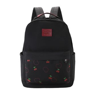 Generic &Auml;sthetischer Nylon-Rucksack mit Innenfach, Schultasche f&uuml;r Teenager (schwarz)