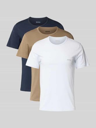 HUGO BOSS Regular Fit T-Shirt Set aus reiner Baumwolle im 3er-Pack