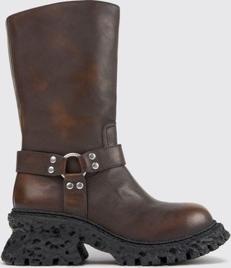 Camperlab Terroso Biker-Stiefel aus gealtertem Leder mit wadenhohem Schaft