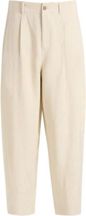 Maison Kitsun&eacute; Homme, Pantalons, Beige, Taille: 44 FR Tailored Pleated Pants