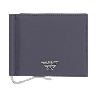 Emporio Armani Saffiano Geldb&ouml;rse - - Accessories - Herren - Grau - ONE SIZE