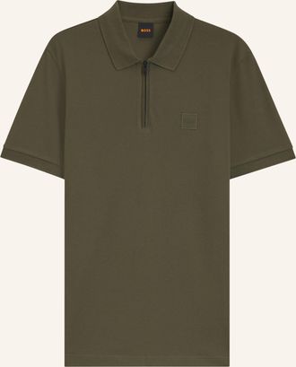 HUGO BOSS Piqu&eacute;-Poloshirt Passerzip gruen