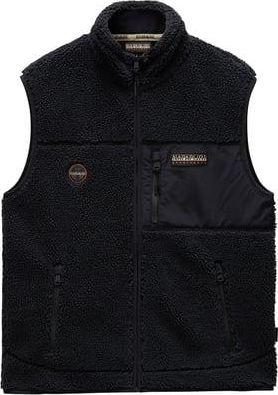 Napapijri Sherpa ärmellose Jacke - schwarz