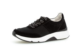 Gabor Damen Sneaker, Frauen Halbschuhe,lose Einlage,Woman,schnürschuhe,schnürer,Halbschuhe,straßenschuhe,Freizeitschuhe,schwarz,37 EU / 4 UK