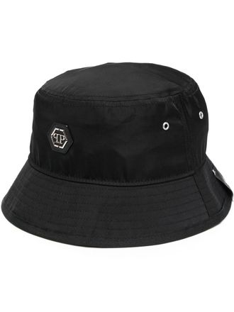 Philipp Plein bob &agrave; patch logo - Noir