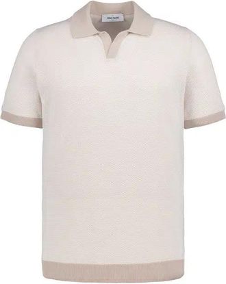 Gran Sasso Herren Polo-Shirt beige meliert