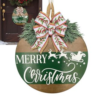 Generico Weihnachtsschild - Holzschild | Dekorativ: dekorativ, festlich, T&uuml;rdekoration, Weihnachtsdekoration f&uuml;r Zuhause, Veranda, B&uuml;ro und Weihnachtsausstellu