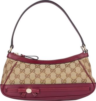 Gucci Crossbody Bags - Gucci GG Monogram Ribbon Shoulder Bag - Gr. unisize - in Bunt - f&uuml;r Damen
