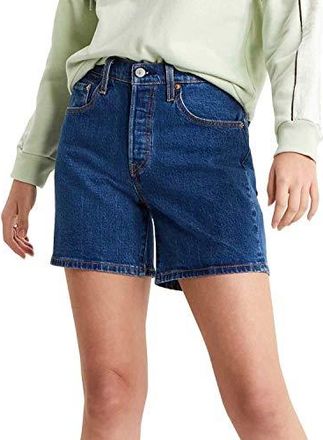 Levi's 501 Mid Thigh Shorts Short en Denim Femme, Salsa Charleston Shadow, 27W