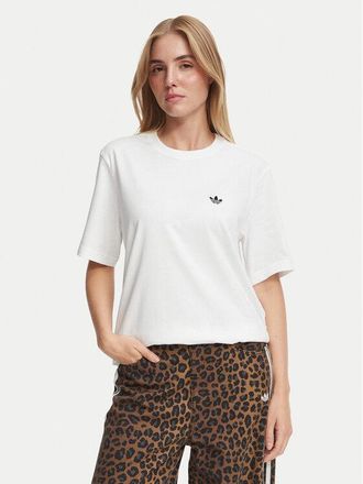 adidas T-Shirt Essentials Loose KQ6722 Wei&szlig; Regular Fit