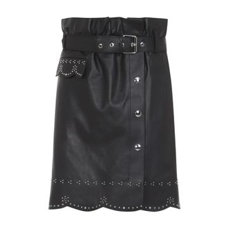 Marni Lederrock mit Mikro-Nieten - - Skirts - Damen - Schwarzk - XS