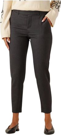 Object Schmale Hose f&uuml;r stilvolle Herbst-/Winter-Looks - - Trousers - Damen - Grau - XS