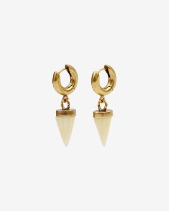 Isabel Marant Boucles DOreilles Be With You - Femme - Ecru-light Brass - Isabel Marant - cadeau de no&euml;l femme
