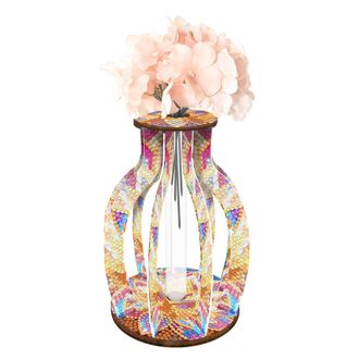 Generic Edelstein-Kunst-Kits, Gem-Vase, Malset in Blumenvase - bunte Schreibtisch-Ornamente aus Holz, handgefertigt f&uuml;r Erwachsene, Urlaubshandwerk f&uuml;r zu Hau