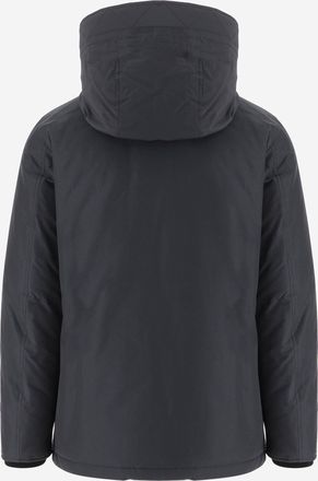 Woolrich Cotton Blend Logo Jacket - Gray