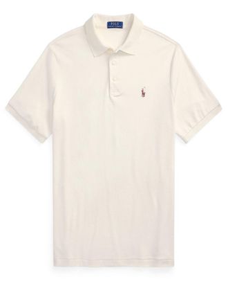 Ralph Lauren Softes Jersey-Poloshirt mit Pony-Stickerei, Custom Slim Fit in