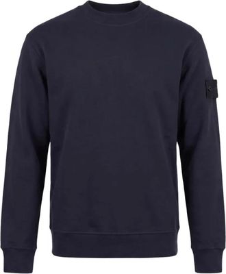 Stone Island Homme, Sweatshirts et sweats &agrave; capuche, Bleu, Taille: XL Felpa