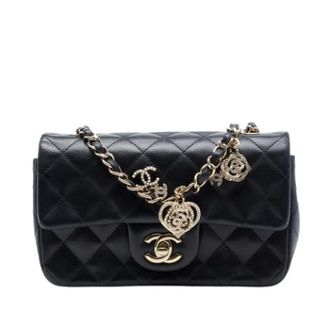 Chanel Pre-owned Quilted Lambskin Crossbody - - Pre-owned - Damen - Schwarzk - ONE SIZE