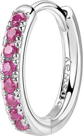 Brosway FANCY Ohrhänger für Damen aus Edelstahl mit Zirkonia in der Farbe Rot, Durchmesser: 1,4 mm, FPR85