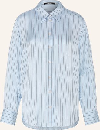 someday Someday Hemdbluse Zenja Aus Satin blau