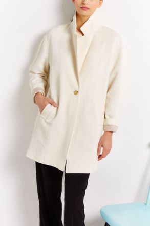 Gerard Darel Manteau en coton et lin - SCARLET - Ecru