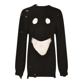 Moschino Rundhals-Strickwaren - - Knitwear - Damen - Schwarzk - XS
