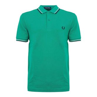 Fred Perry Doppelstreifen-Polo - - Tops - Herren - Gr&uuml;n - S