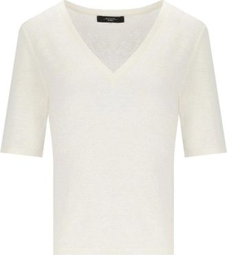 Max Mara Femme, Tops, Blanc, Taille: 36 FR Opzione T-shirt