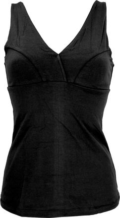 Guru Shop Boho Tr&auml;gertop, Festivaltop, Goa Top - Schwarz, Damen, Baumwolle, Size:L