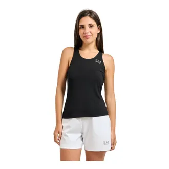Emporio Armani Femme, Sport, Noir, Taille: 40 FR Logo Top