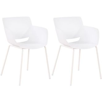 Clp Lot de 2 chaises Alpena Blanc