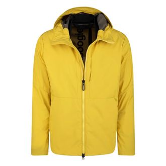 Bomboogie Ungef&uuml;tterte Jacke mit Kapuze - - Sport - Herren - Gelb - L
