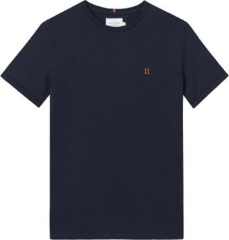 Les Deux Klassisches N&oslash;rregaard T-Shirt - - Tops - Herren - Blau - M