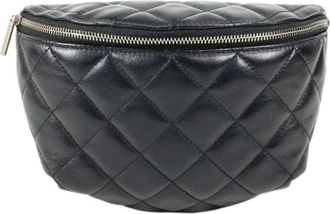 Chanel Pre-owned Matelasse Belt Bag - Femme - Pre-owned - Noir - Taille: ONE Size