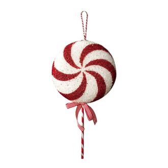 Generic Weihnachtslutschern Ornamente | 26 cm Große Weihnachtslutscheln Ornamente, Baum Ornament Mit Bändern, Süßigkeiten Weiche Dekorationen, Baumdekorations